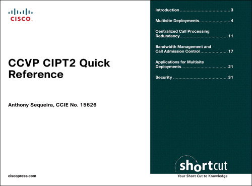 CCVP CIPT2 Quick Reference | Cisco Press